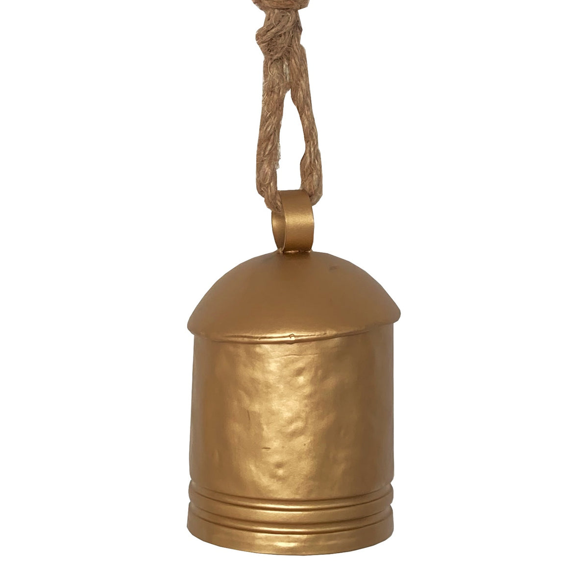 Gold Cylindrical Bell – Glendas Christmas Cottage