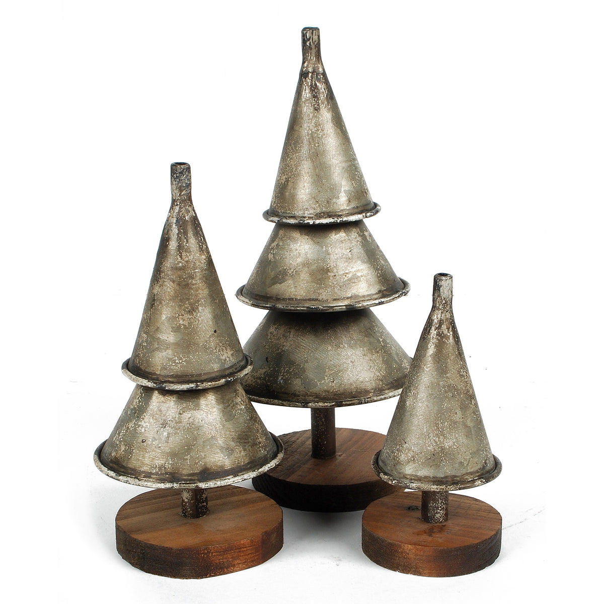 Rustic Metal Funnel Tree (3 sizes) – Glendas Christmas Cottage