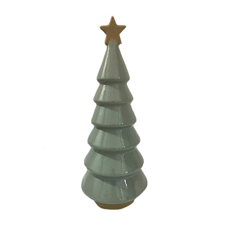 Green Ceramic Tree – Glendas Christmas Cottage